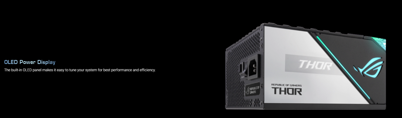 ASUS ROG THOR 1200P2 80+ PLATINUM II 1200W FULL MODULAR POWER SUPPLY ...