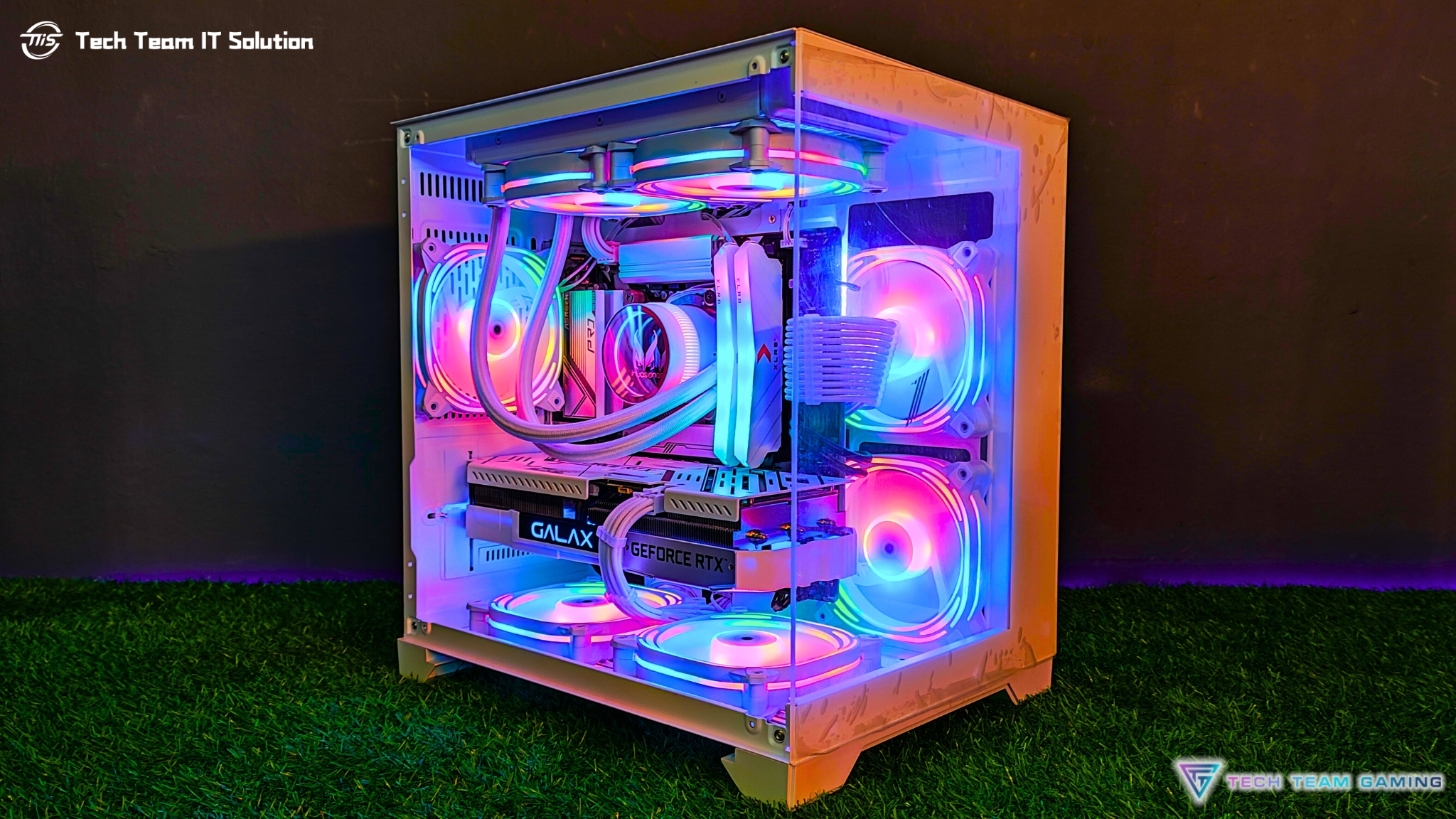 1st Player MV5-T MATX Double Side Tempered Glass Gaming Case (With 5 ...