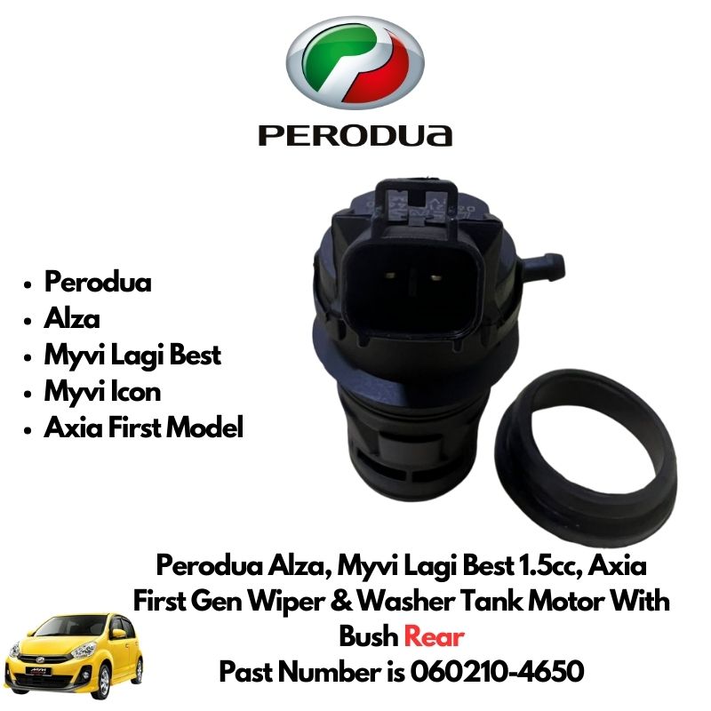 Perodua Alza, Myvi Lagi Best 1.5cc, Axia First Gen Wiper & Washer Tank ...