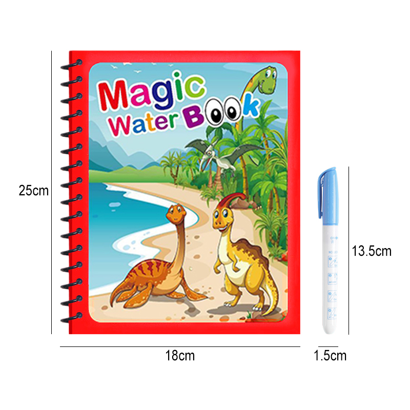 Drawing Book Magic Water Book Reusable Kids Drawing Colouring ...