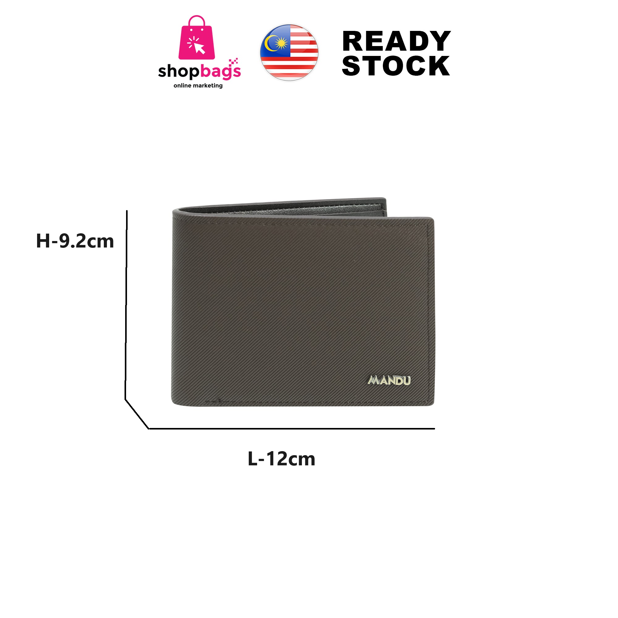 Dompet RFID Block Untuk Lelaki PU Leather Bifold Wallet For Men With ...