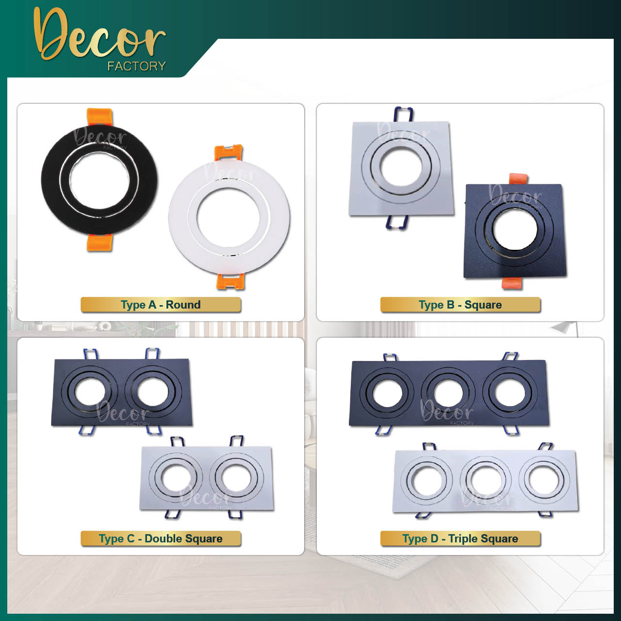 LED Eyeball Fitting Recessed Spotlight GU10 MR16 Casing Eye ball Frame ...