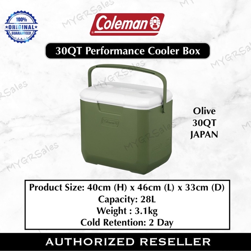 COLEMAN Performance Cooler Box 30QT (28L) - Original | Shopee Malaysia