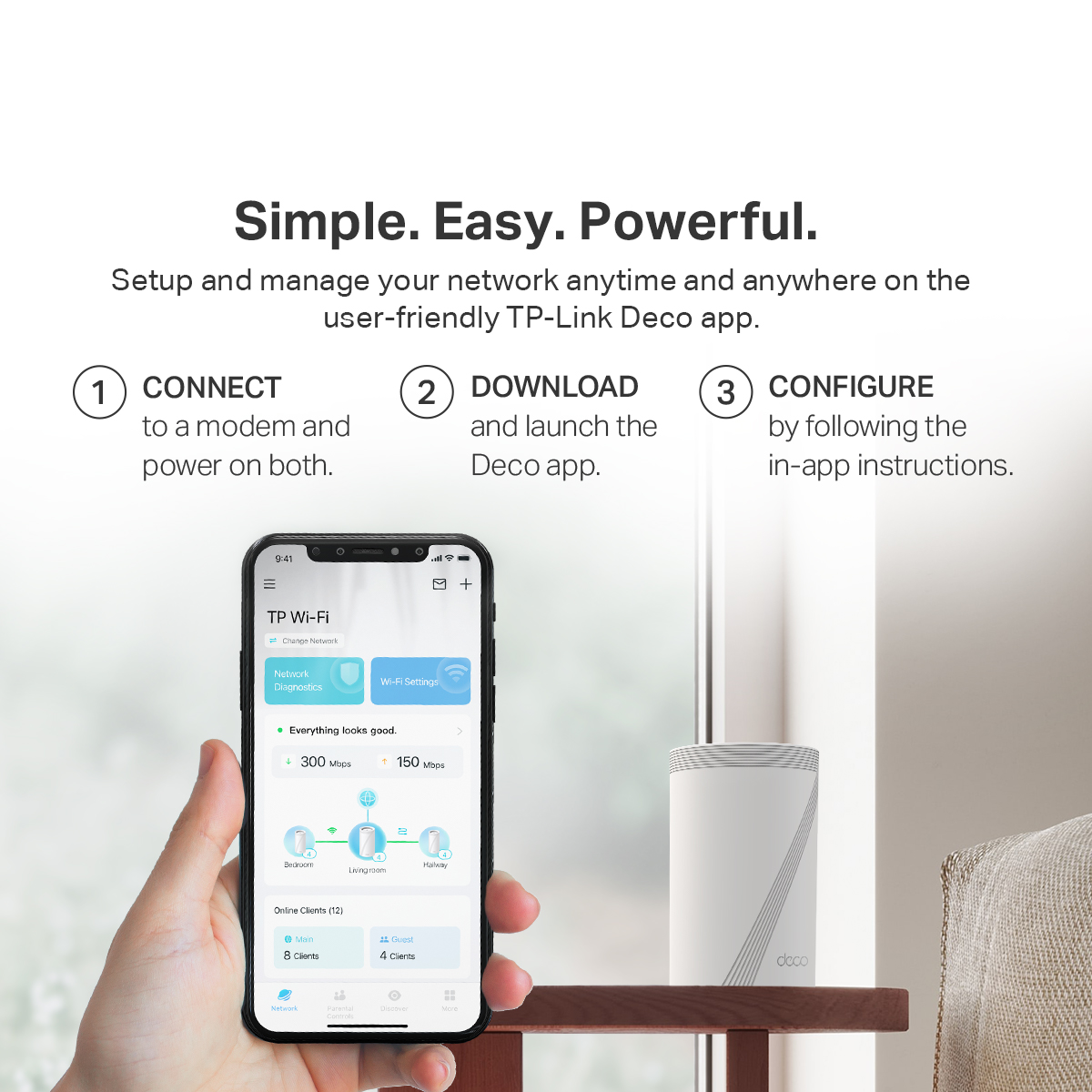 TP-Link BE11000 WiFi 7 Tri-Band Whole Home AI-Driven Mesh Wifi Router ...