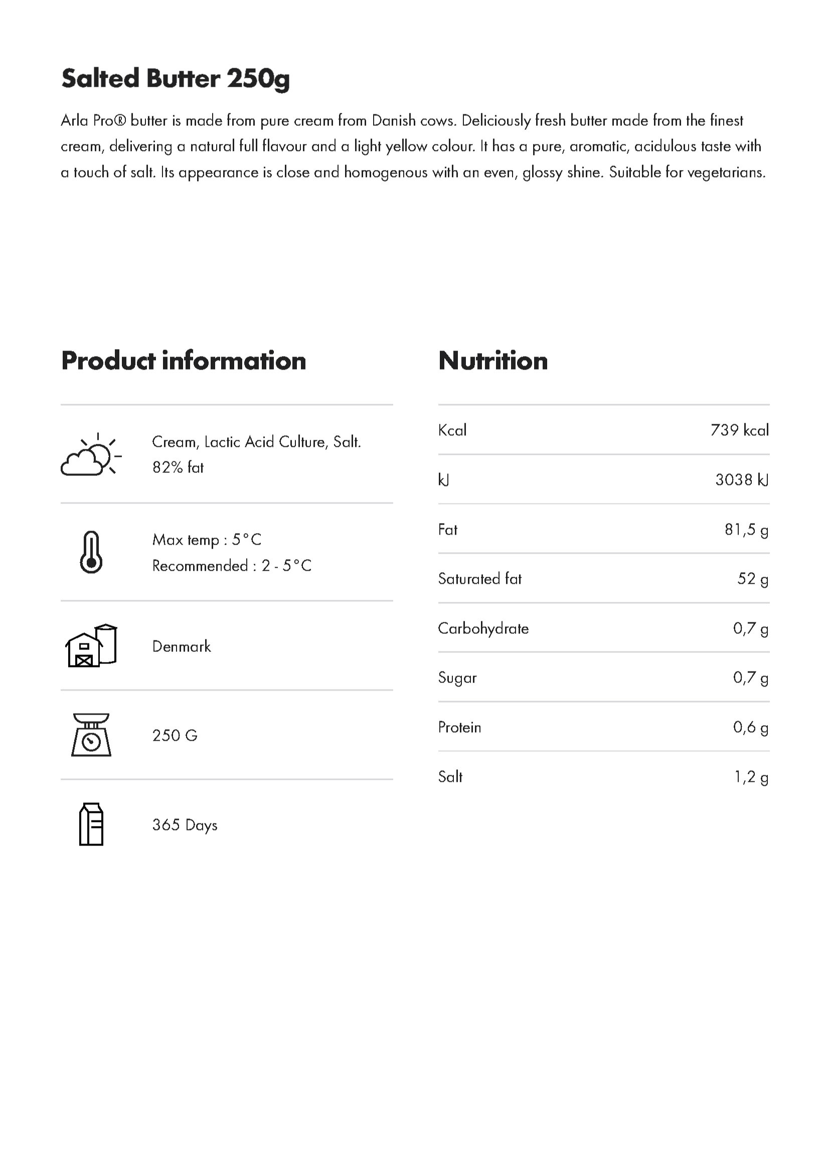 Arla Pro® Pure Creamery Salted / Unsalted Butter 250g | Shopee Malaysia