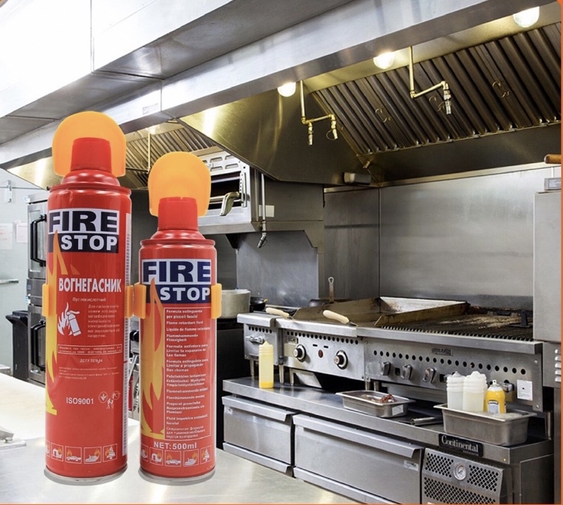 (500ml) Portable Mini Car Fire Extinguisher Fire Stop Foam Spray Fire ...