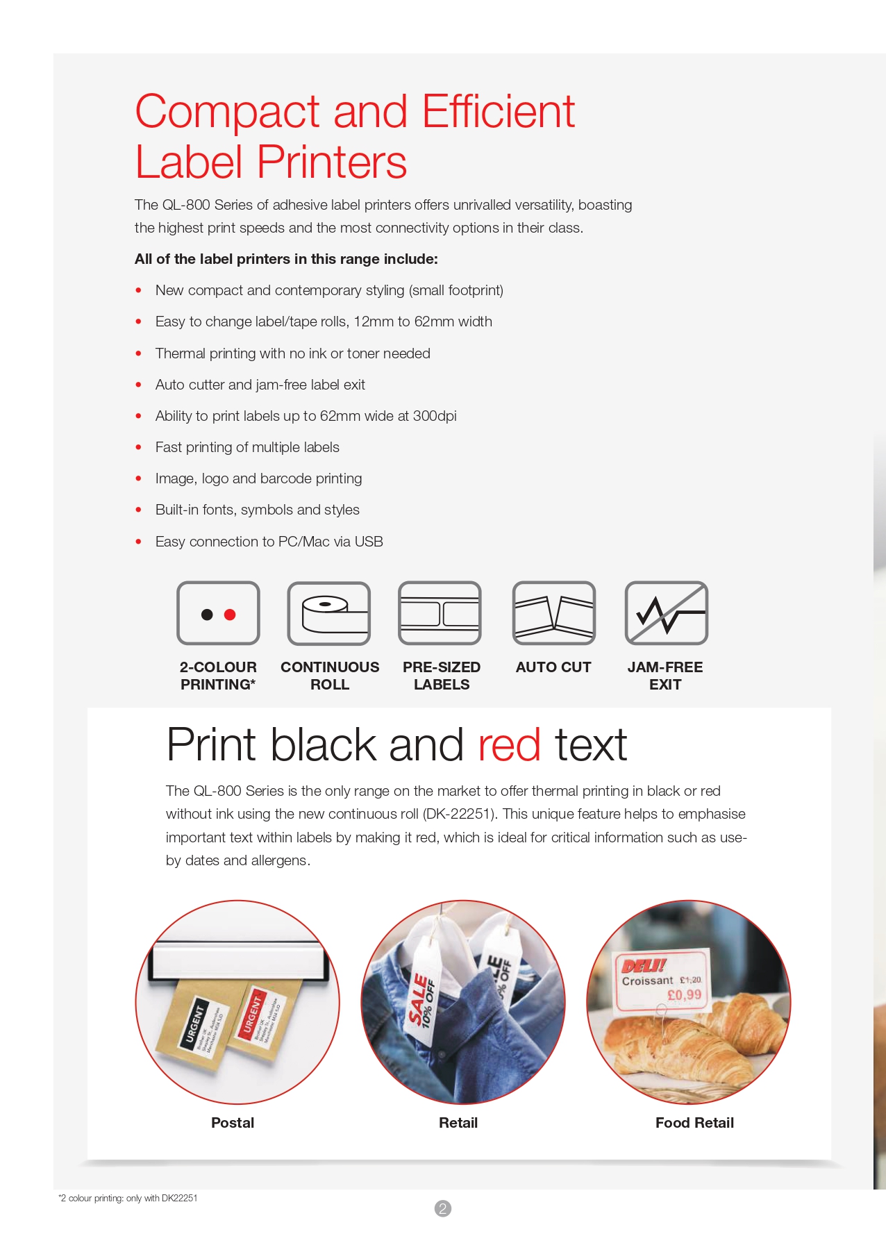 Brother Label Printer P-Touch QL-800 USB Wired Professional Label Maker ...