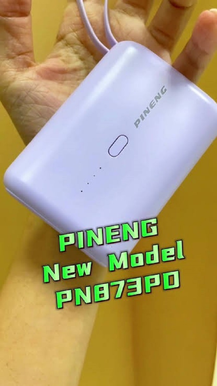 Pineng PN-873PD 10000mAh Wireless Power Bank QC 22.5 Built in Cable 20W ...
