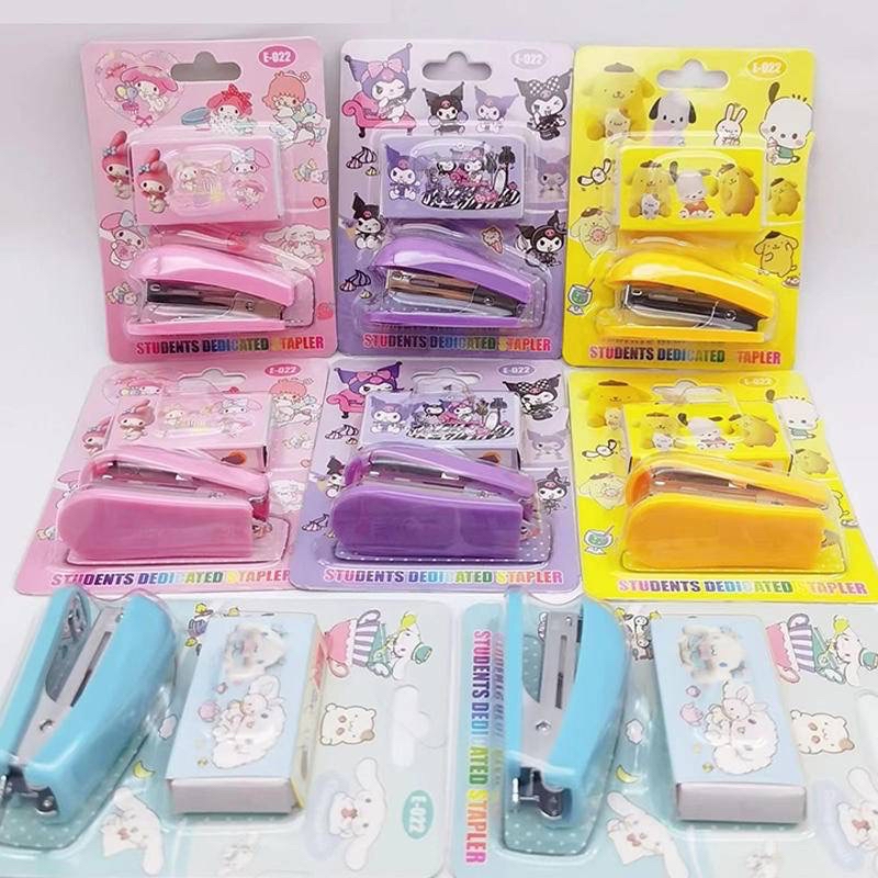 Sanrio Mini Stapler Cute Kuromi Melody Cinnamon Dog Desktop Stapler 三丽鸥迷你订书机 可爱桌面订书器 | Shopee ...