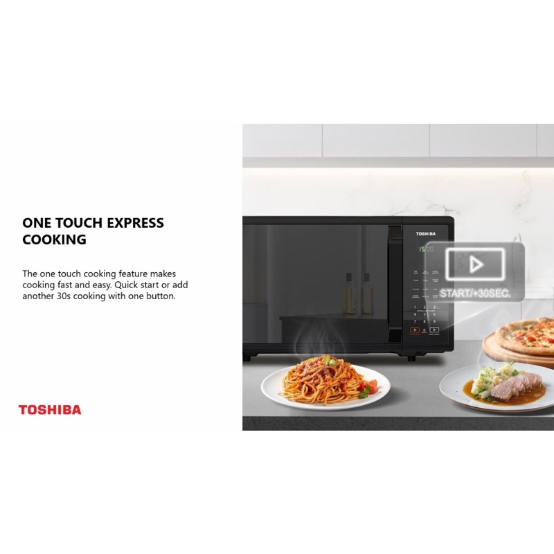Toshiba Microwave Oven 25L Capacity MM-EM25PF(BM) | Shopee Malaysia