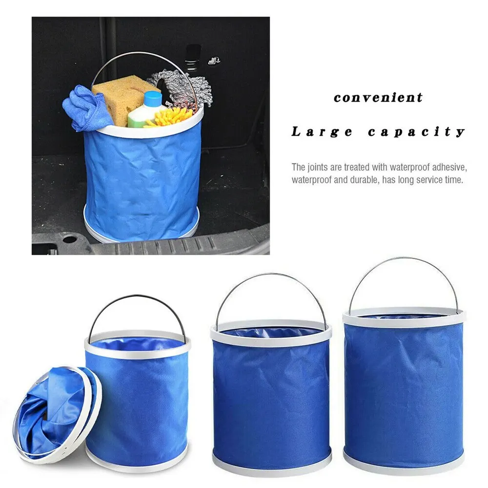 Foldable Pail 9L/11L/13L Portable Folding Collapsible Outdoor Car Wash ...