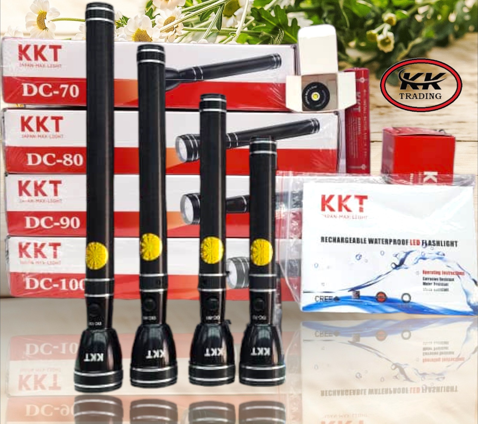 DC (70, 80, 90, 100) TORCH LIGHT LONG RANGE GHS LED FLASH TORCH LIGHT ...