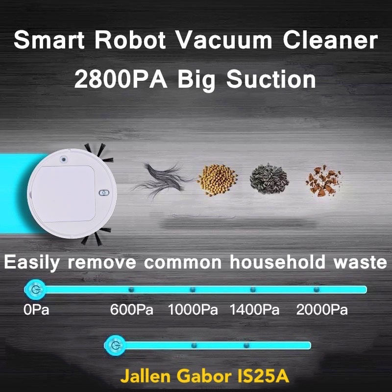 XIAOMI Jallen Gabor Robot Vacuum IS25 (3in1) / IS25A (5in1) Intelligent Vacuum Cleaner Smart ...