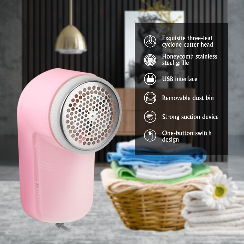 Cordless Lint Remover Fabric Shaver Electric USB Powered Cord Sweater ...