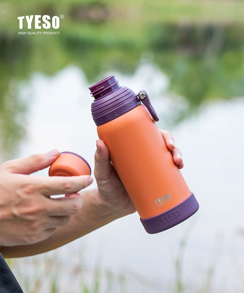TYESO New Double Lid Thermos Bottle 600/750ml Tumbler With FREE GIFT ...