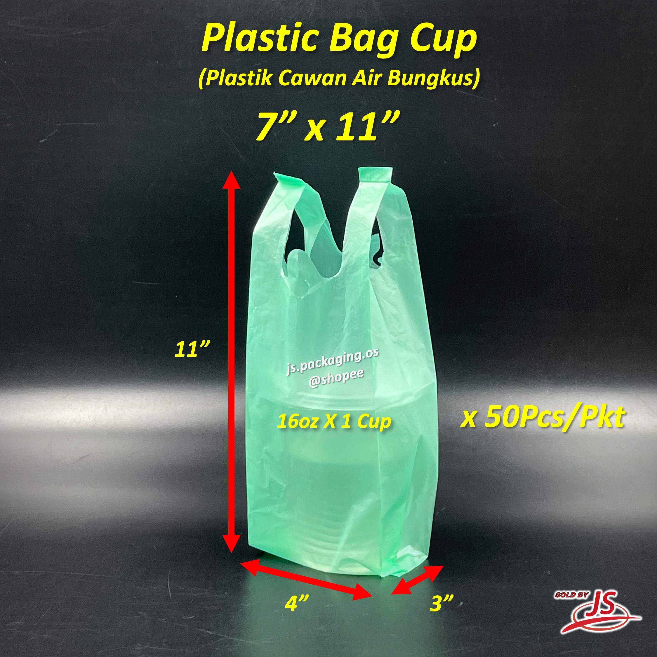 Plastik Cawan Air Bungkus Plastic Bag 1 / 2 / 3 Cup / Plastic Cup ...