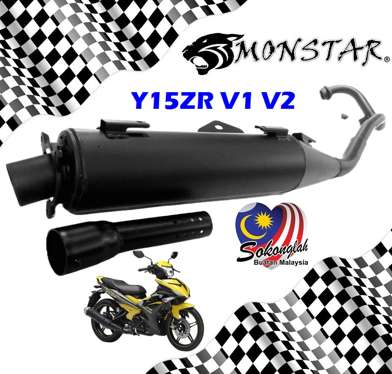 Y15 Y15ZR V1 V2 28mm Ekzos Std Open Racing Yamaha Exhaust LC150 ...