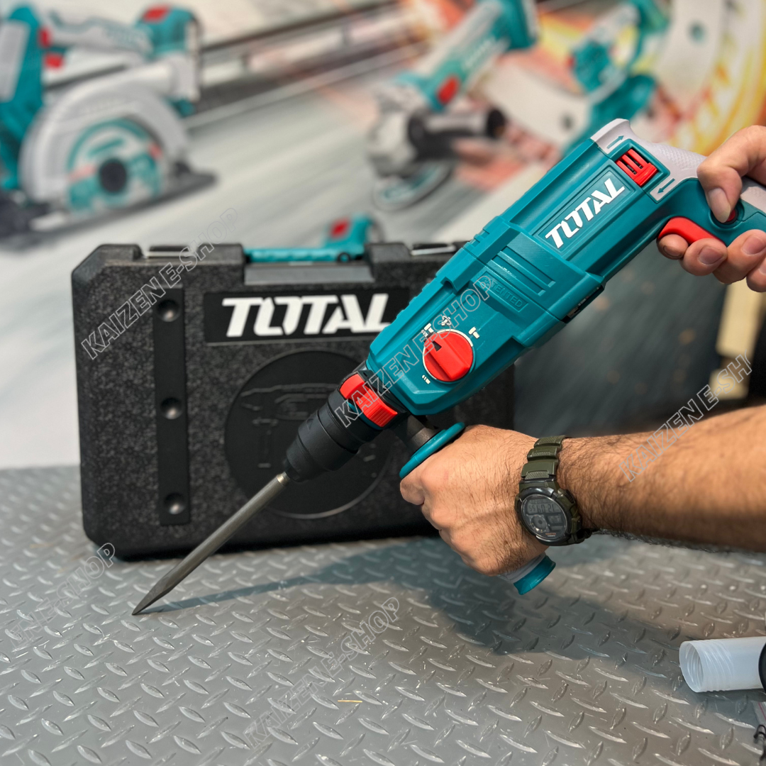 TOTAL TH308268-2 800W Rotary Hammer 26MM With Keyless Drill Chuck Tukul ...