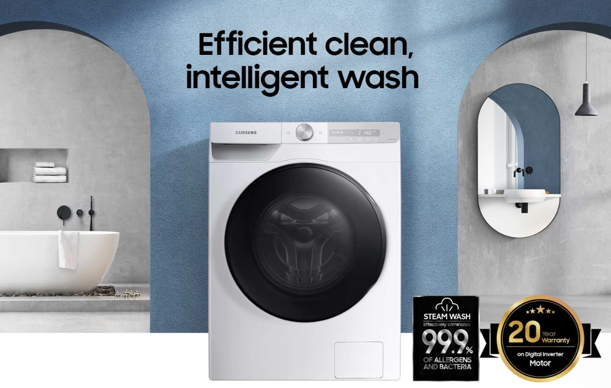 Samsung 10KG Front Load Washing Machine with AI Control WW10TP44DSX ...