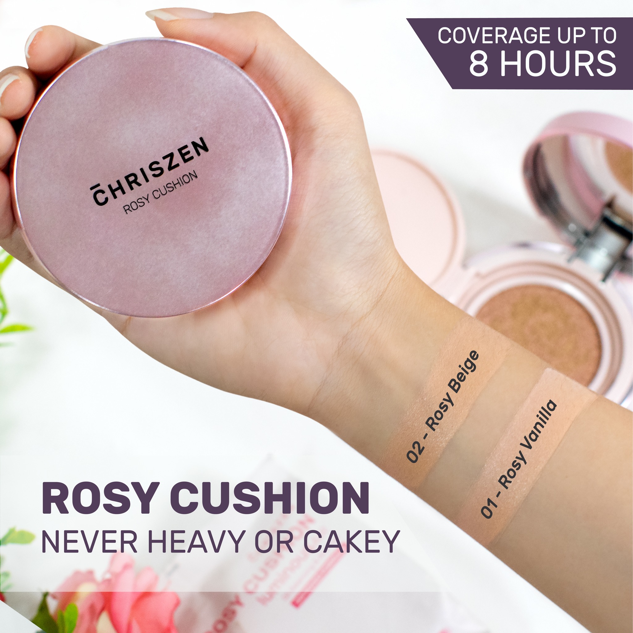 Chriszen Rosy Cushion Foundation Version 2 (20g) | Shopee Malaysia