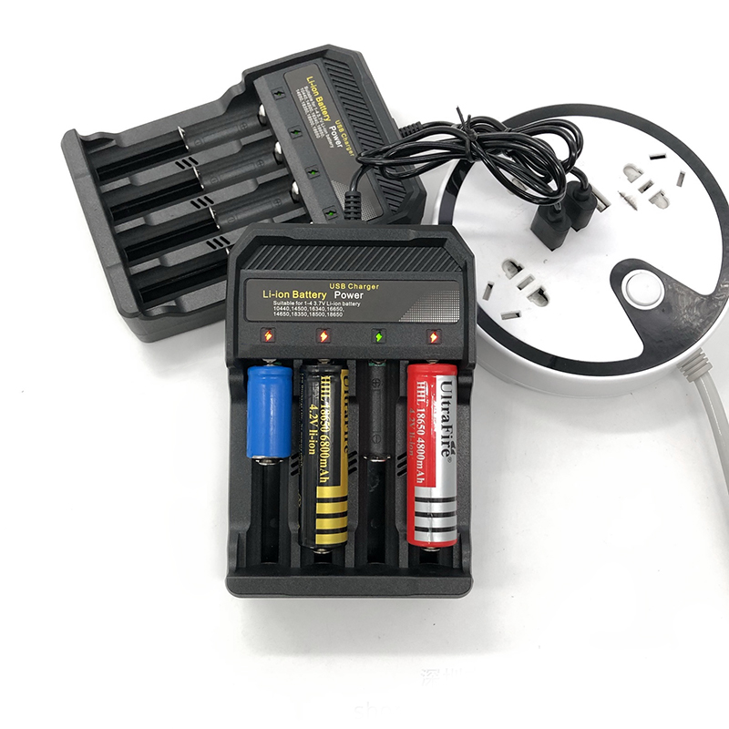 🔥4.2V 18650 14500 Bateri Boleh Cas Semula Battery Charger Lithium Ion ...