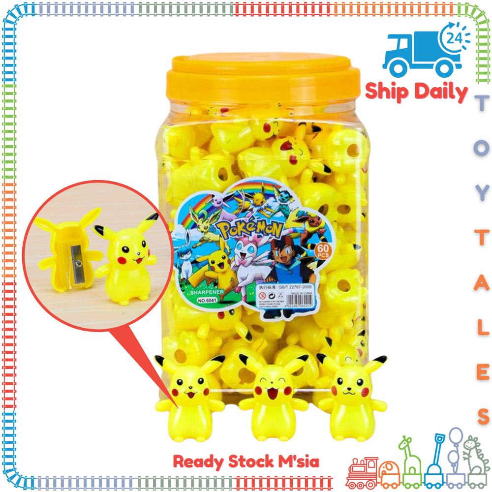 ToyTales 🍭 PIKACHU STATIONERY [ 3D Sharpener ] 🍭 Alat Tulis Pokemon ...