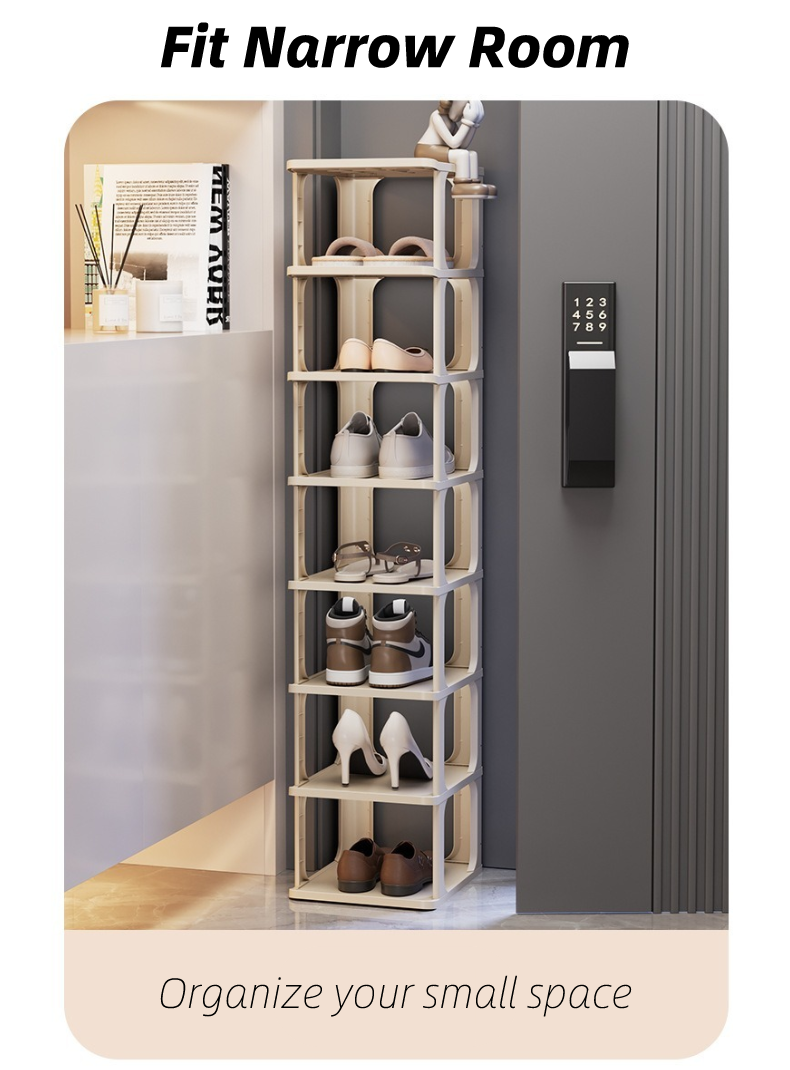 Shoe Rack DIY Rak Kasut Simple Plastic Shoe Racks Multi-Layer Storage Space-Saving Organizer ...