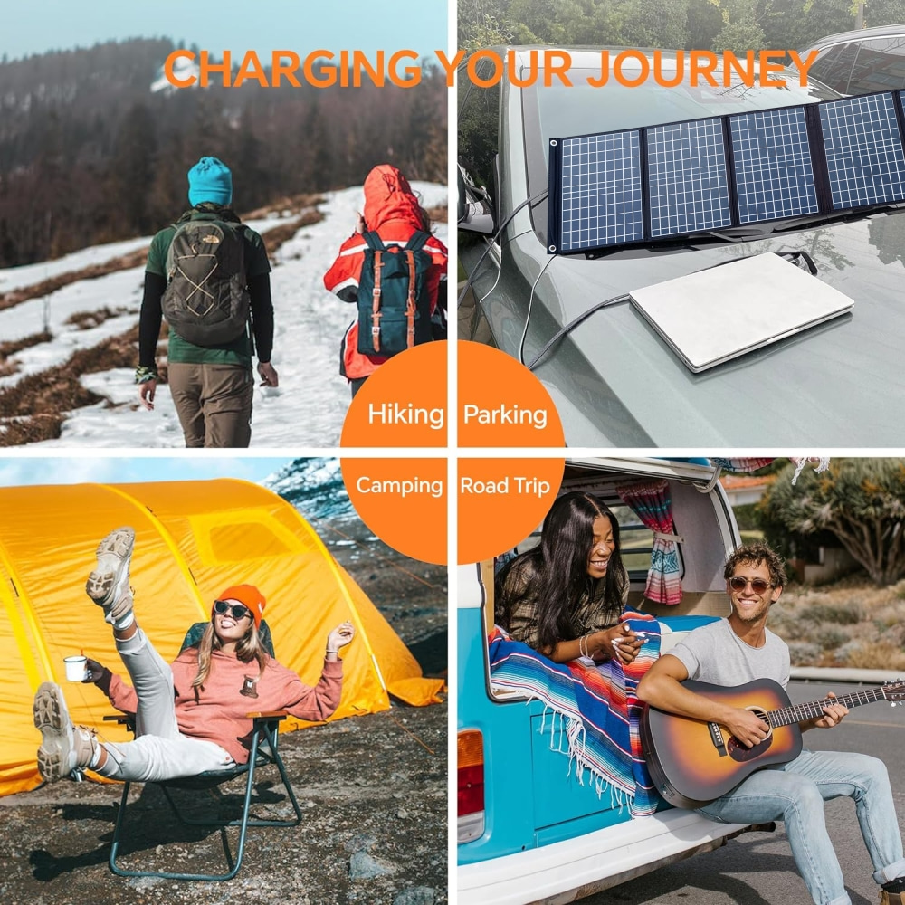 Foldable Solar Panel 90W Portable Solar Panels with 5V USB and 18V DC ...