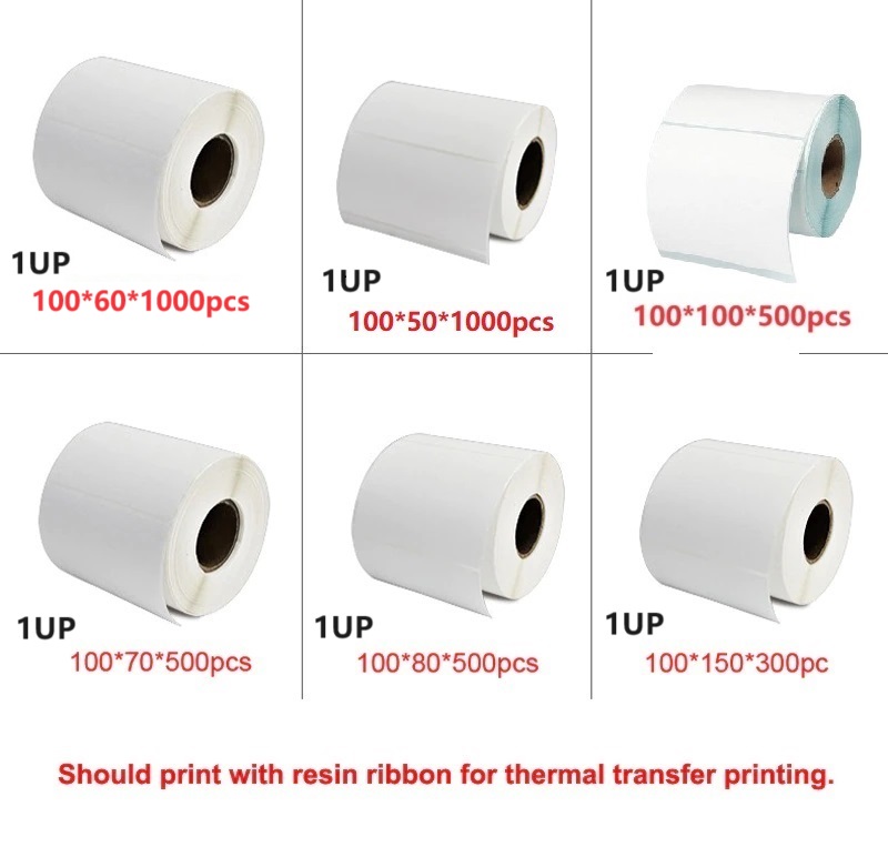 [All PET] Matte White PET Label Premium Barcode Sticker Oil Water Proof ...