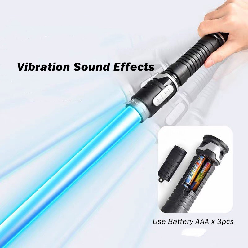 2in1 Lightsaber Props Space Weapon Kids Toys Sword LED Light & Sound ...