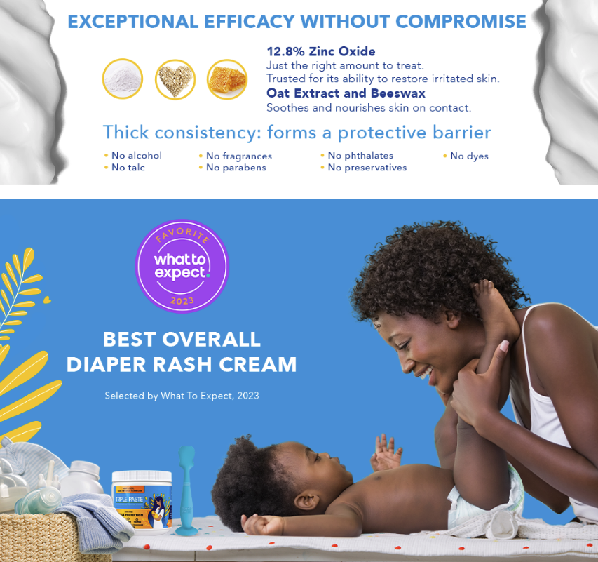 Authentic* Triple Paste Diaper Rash Cream for Baby l Triple Paste 3X ...