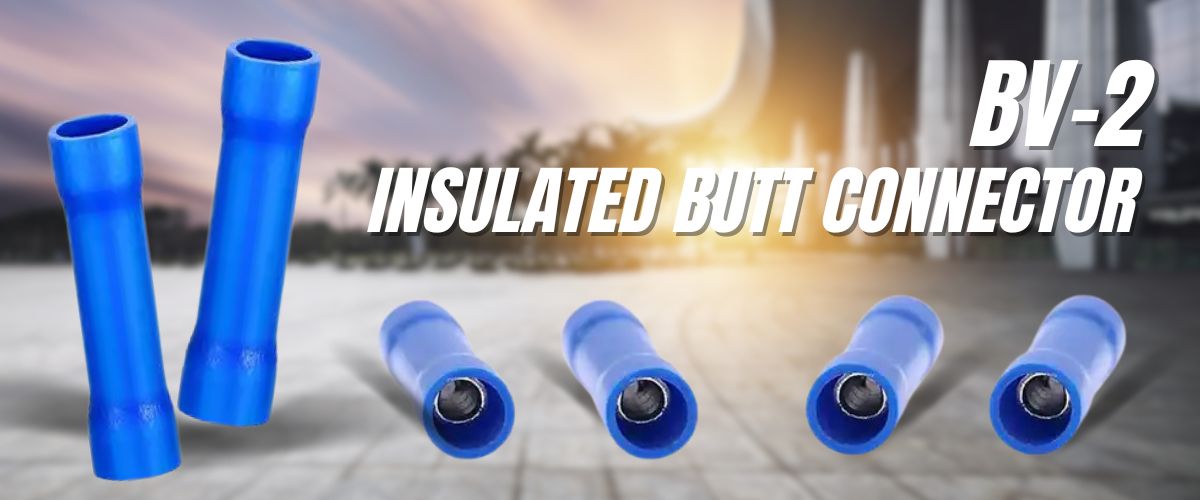 [1PC] BV-2 Insulated Link Terminals Cable Lug Cable Link Butt Splice ...