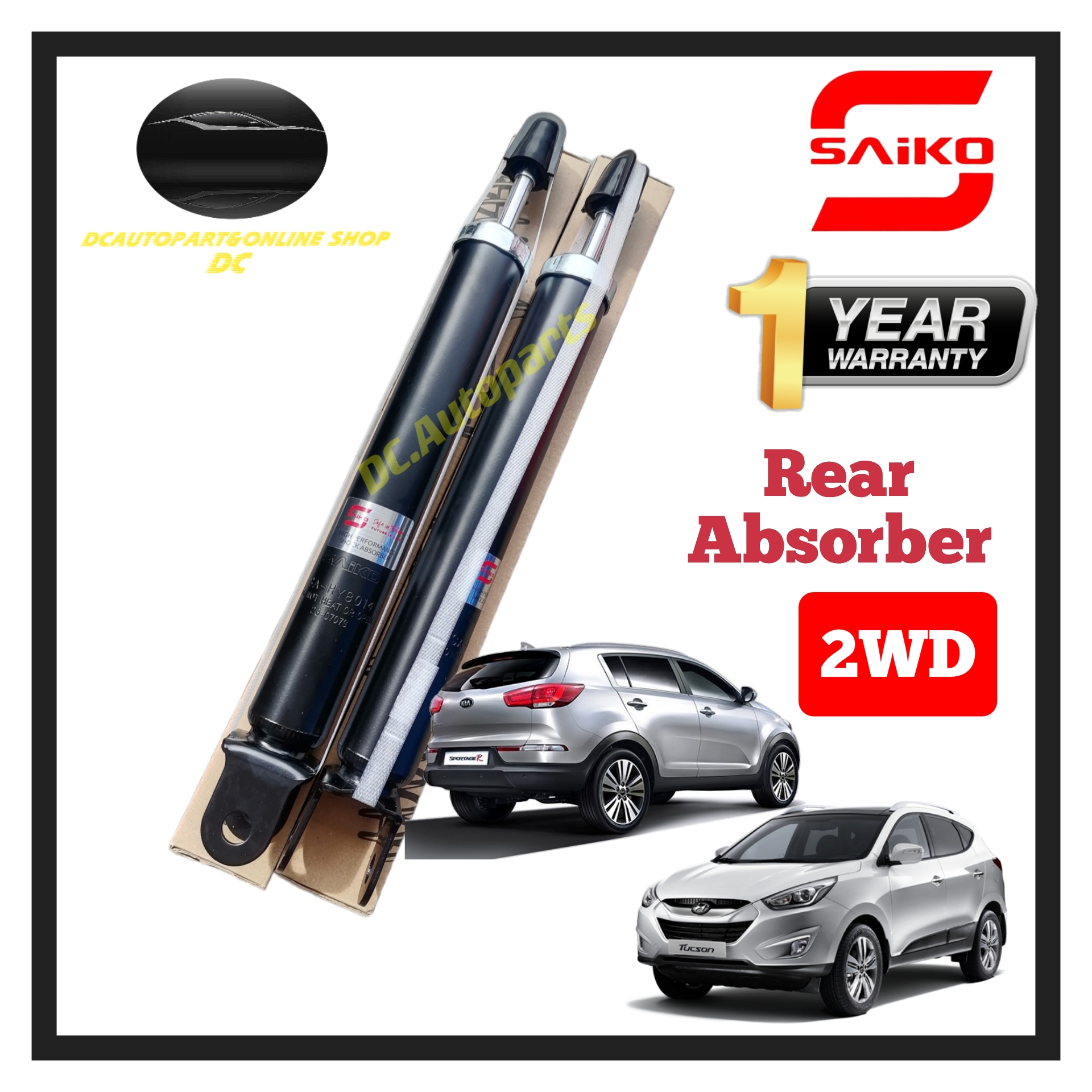 SAIKO ABSORBER HYUNDAI TUCSON LM KIA SPORTAGE SL 2WD 4WD 2010-2015 ...