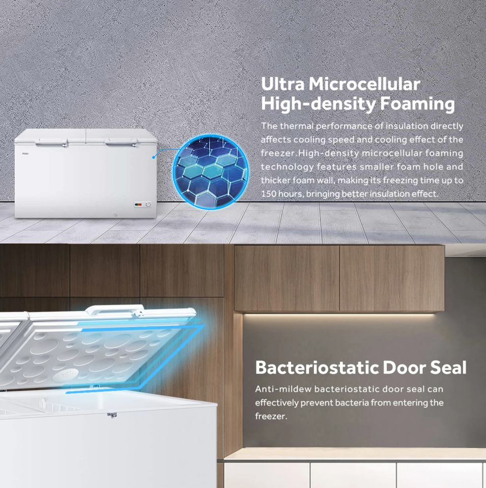 Haier Chest Freezer Full Range 200L 332L 450L 535L 750L Peti Freezer ...