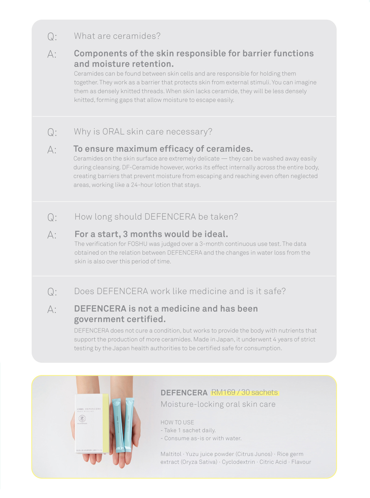 ORBIS Defencera (1.5g x 30's) | Shopee Malaysia