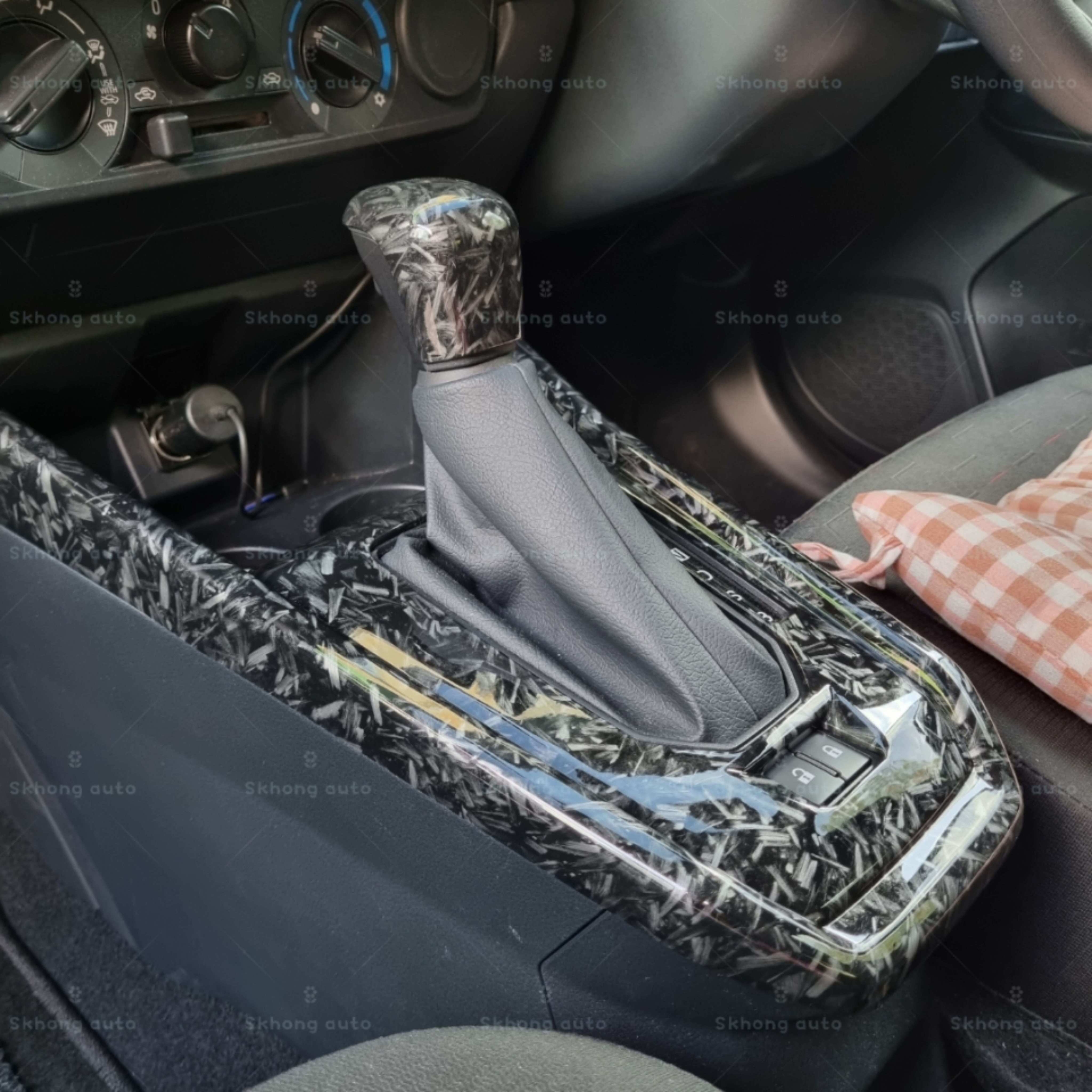 perodua axia 2023 carbon fiber gear shift panel frame cover garnish ...