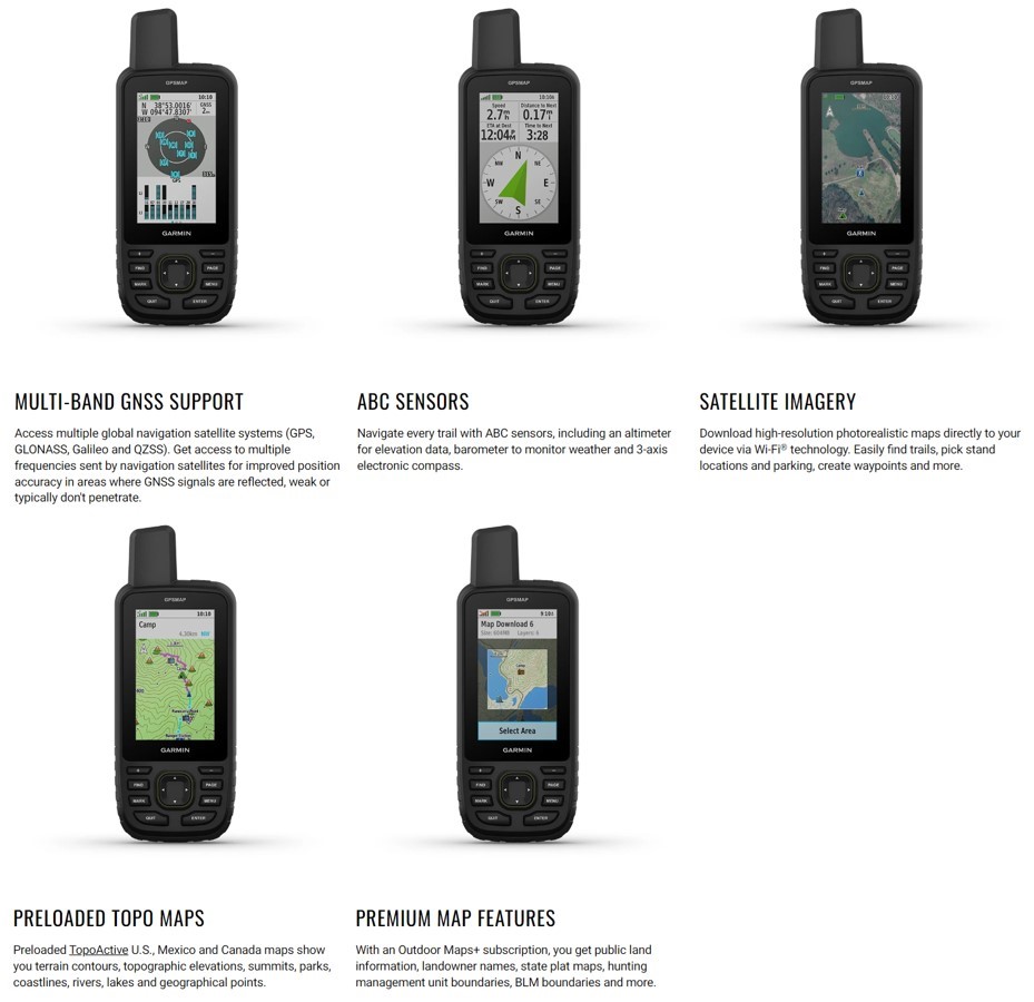 🇲🇾 Garmin GPSMAP 67 67i Multi Satellite Handheld GPS Expedition mode ...