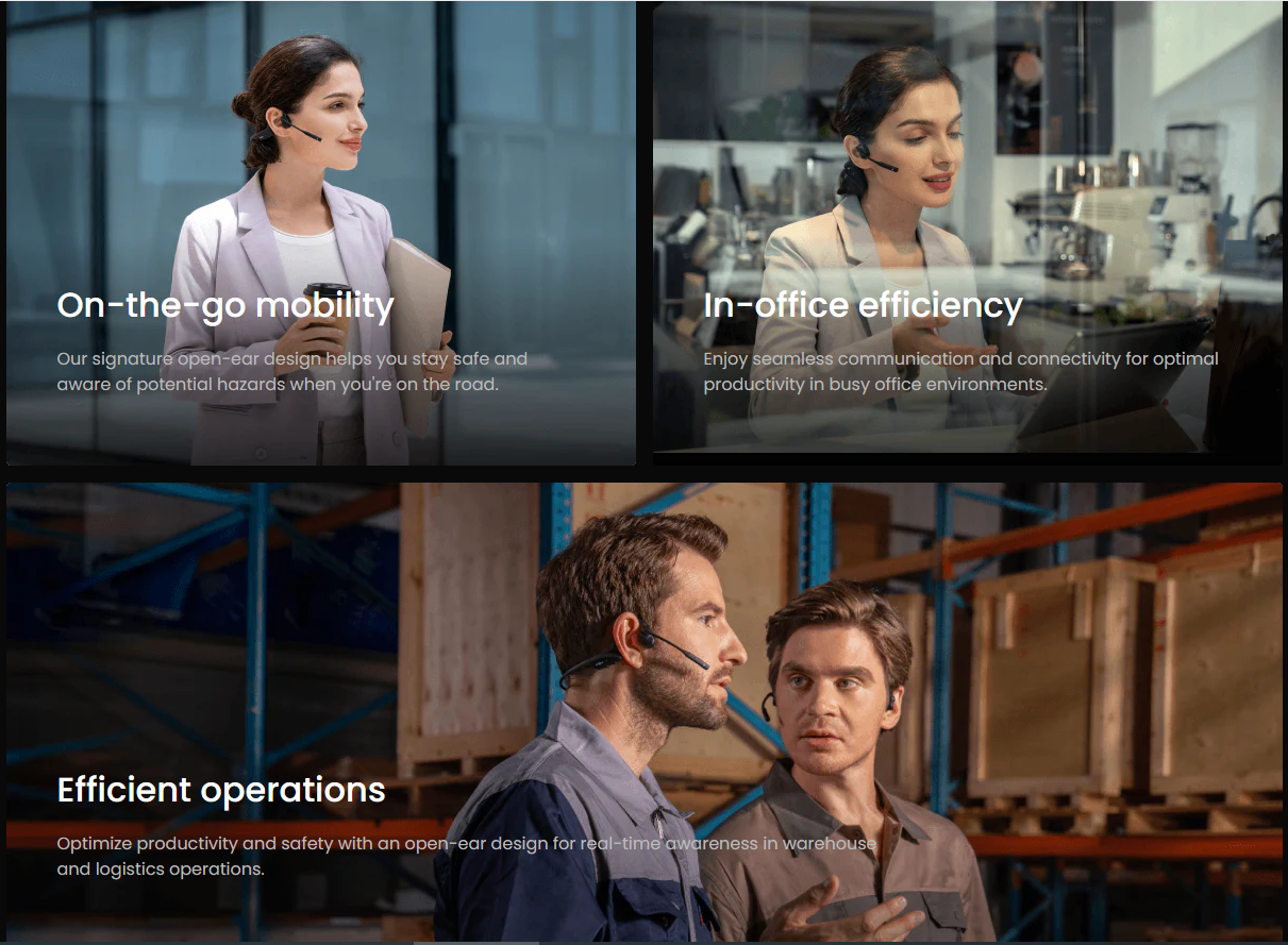 Shokz OPENCOMM2 2025 Bone Conductions Stereo Bluetooth Headset - Best for Work | AfterShokz ...