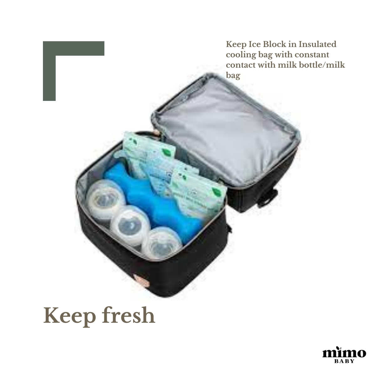 Mimo Baby Reusable Ice Block for Breast Milk | For Cooling Bag | For ...