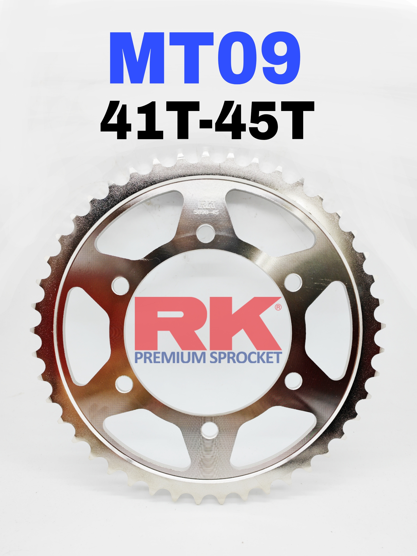 RK Sprocket Set YAMAHA MT09 V1 V2 RK525 KRX X-Ring Rivet Black / Gold ...