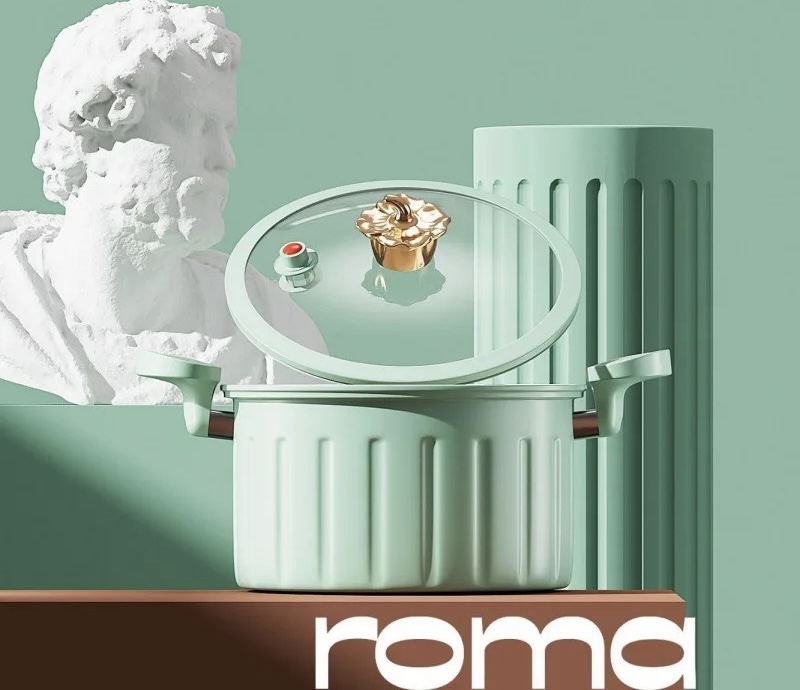 Micro Pressure Roma Pot Non Stick Pot Roma Style Multifunction Stew Pot ...