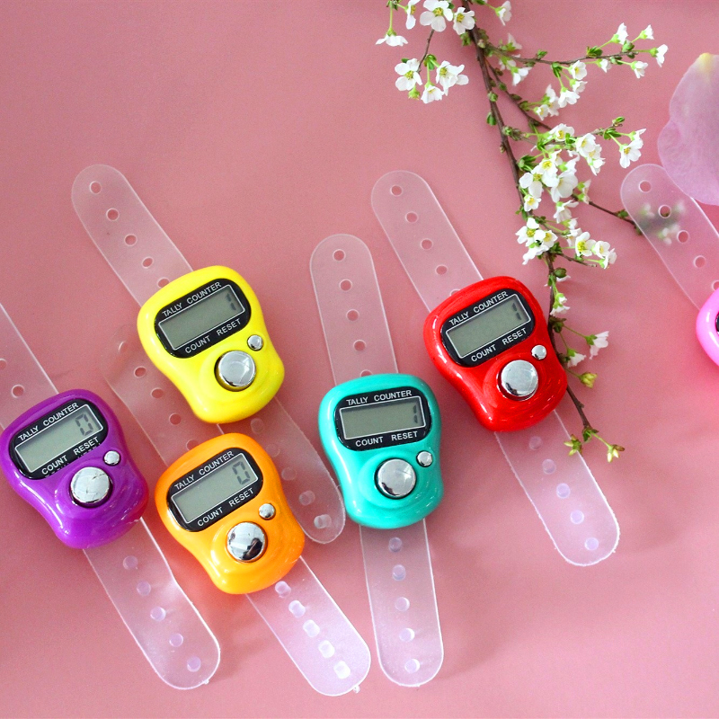 𝗥𝗘𝗦𝗘𝗧𝗧𝗔𝗕𝗟𝗘 》 50/100pcs Digital Tasbih LCD Electronic Mini Finger Hand ...