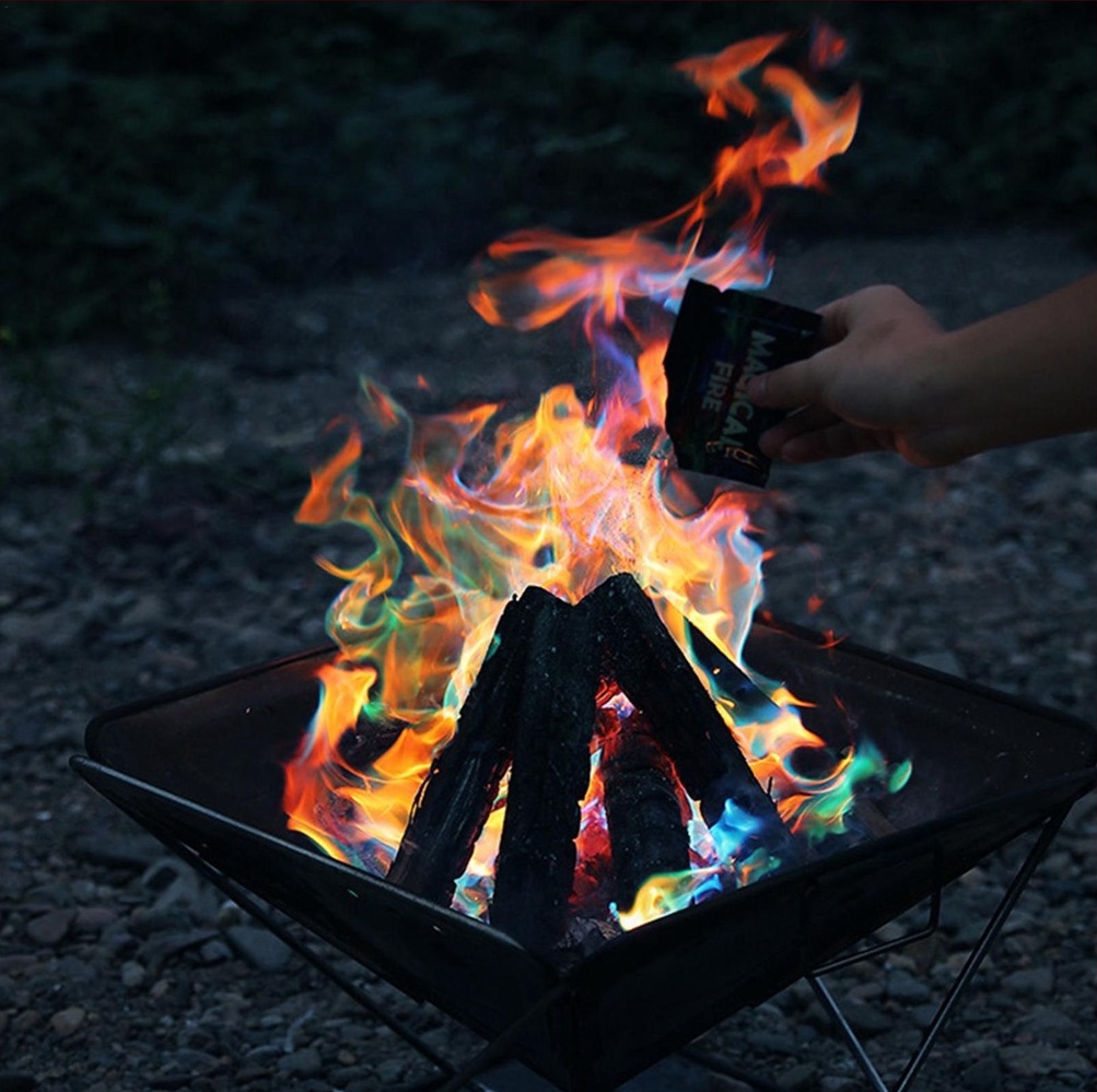 Colorful Fire Flames Powder 10/15g Flame Powder Party Decor Colorful ...