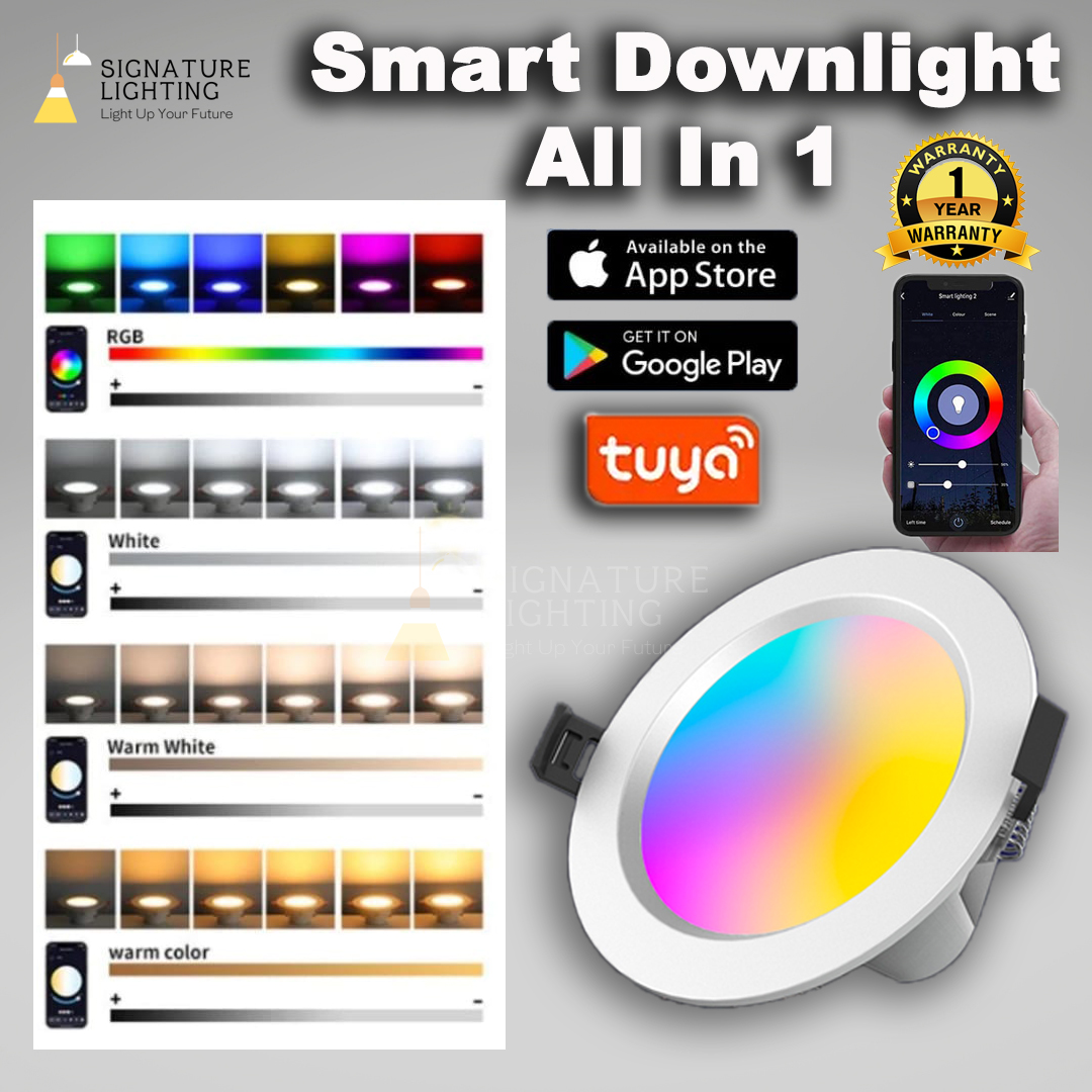 Led Smart Downlight 12w 18w Tuya App Bluetooth Wifi Remote Control ...