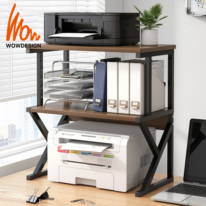 Printer Rack Multi-Layer Printer Shelf Desk Organizer Document Rack ...