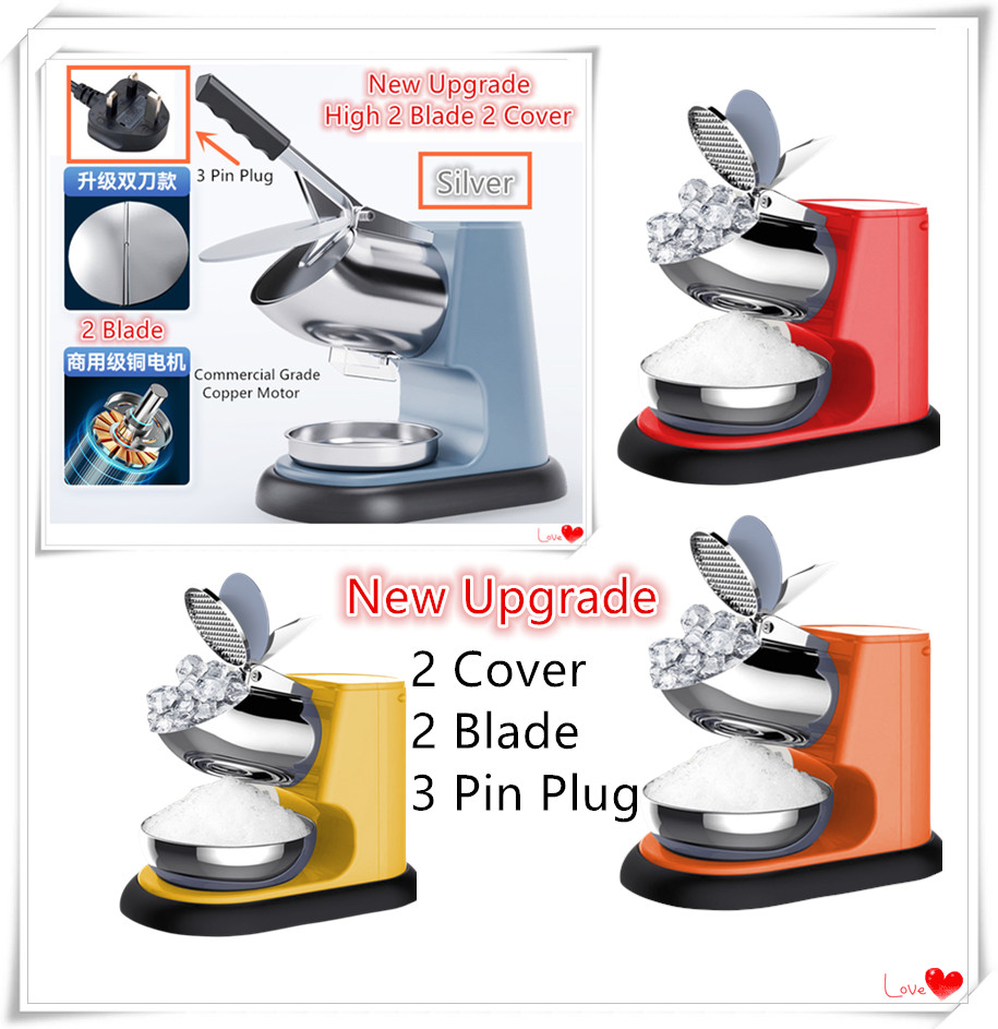 New 2 blade 2 Cover ice crusher machine ABC mesin ice shaver mesin ice ...