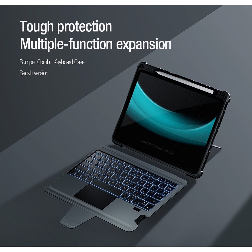 Nillkin Bumper Combo Keyboard Case for iPad 10.2 7th 8th 9th 10th Pro ...