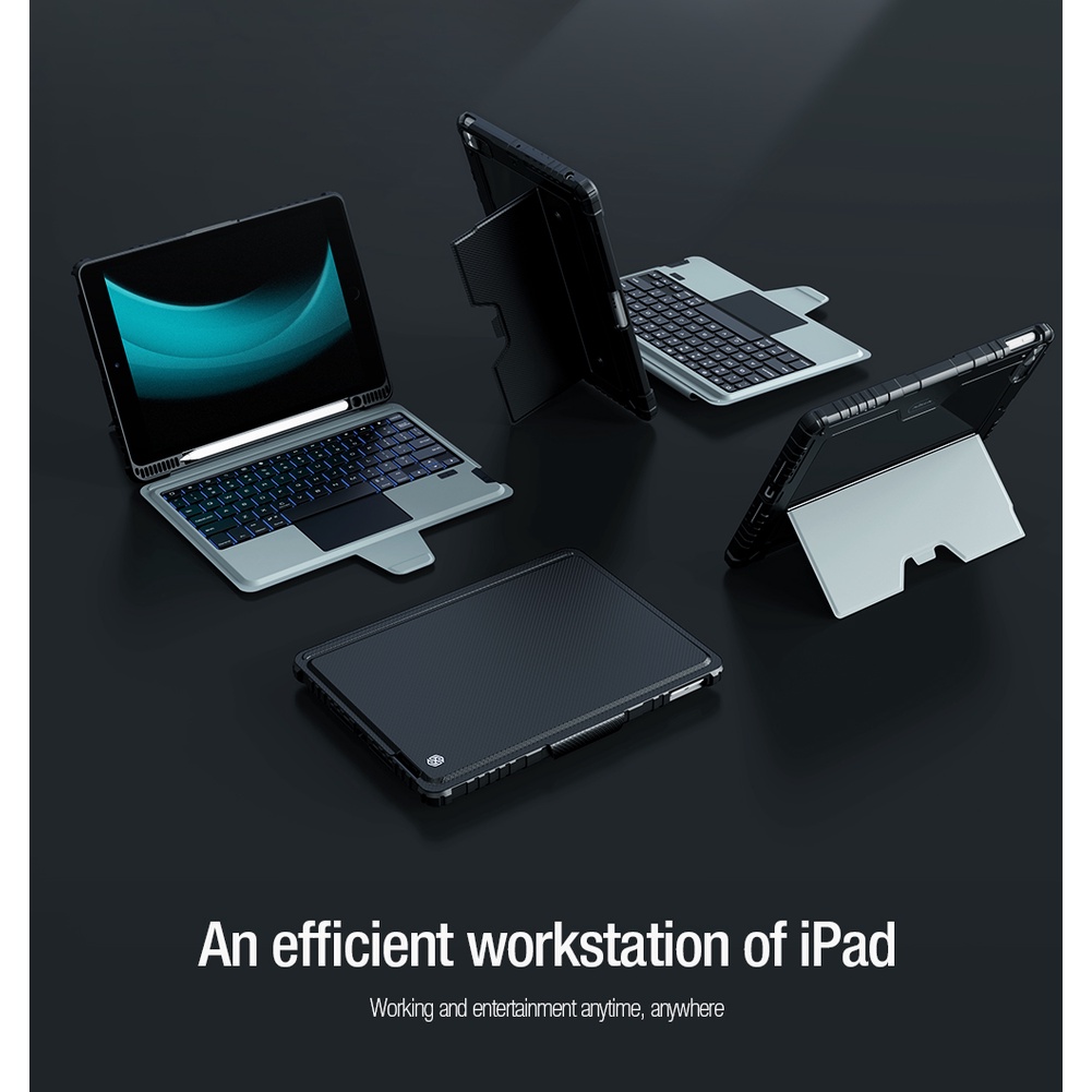 Nillkin Bumper Combo Keyboard Case for iPad 10.2 7th 8th 9th 10th Pro ...