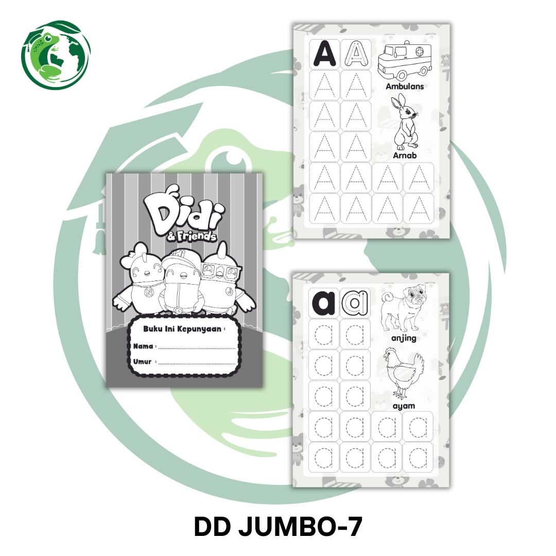 TOAD BOOK : DIDI & FRIENDS JUMBO LATIHAN MENULIS ABC (DD JUMBO-7 ...