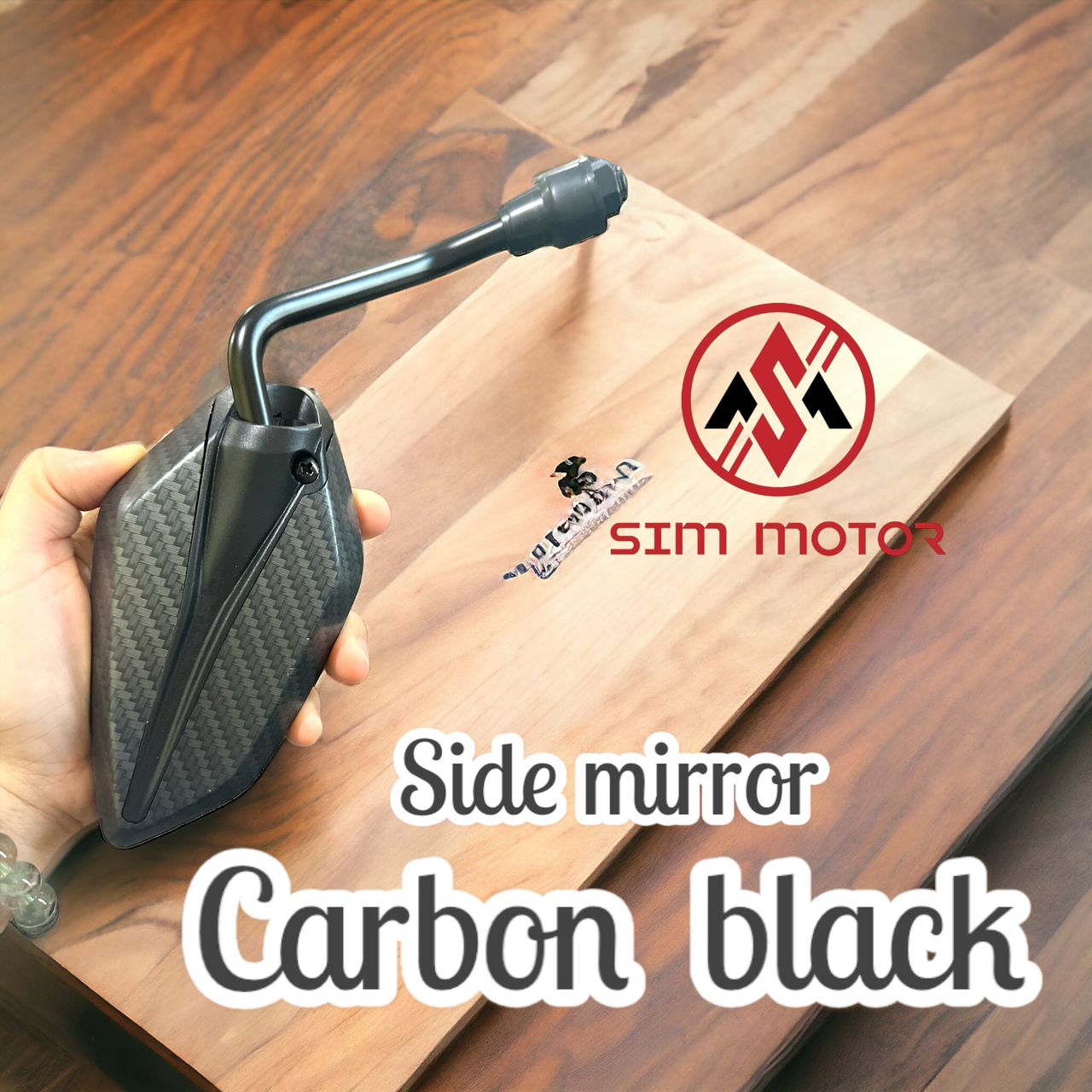 Side Mirror HONDA YAMAHA Carbon Y15 LC135 RS150 EX5 WAVE KRISS DASH NVX ...